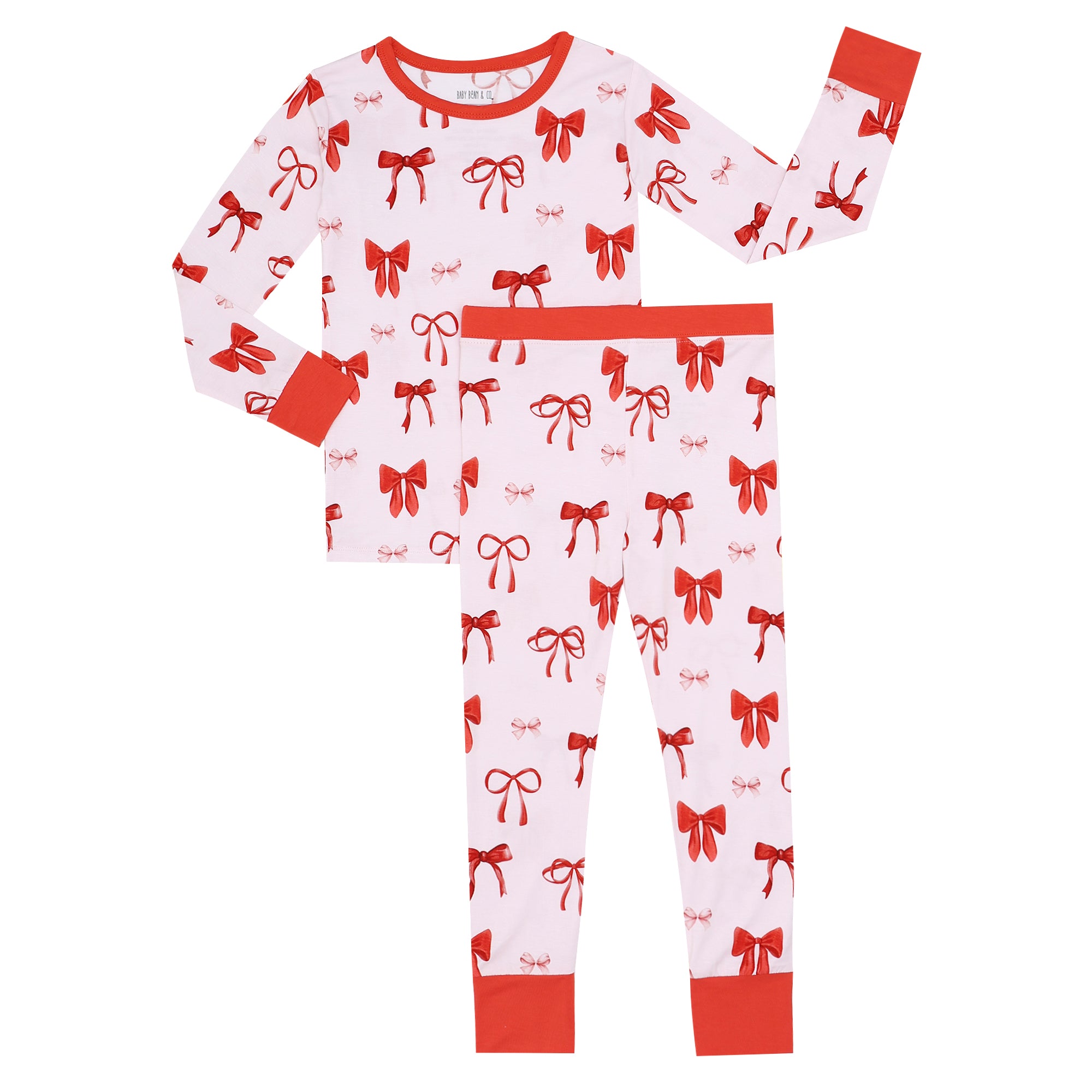 Crimson Bows Two Piece Set – Baby Bean & Co.
