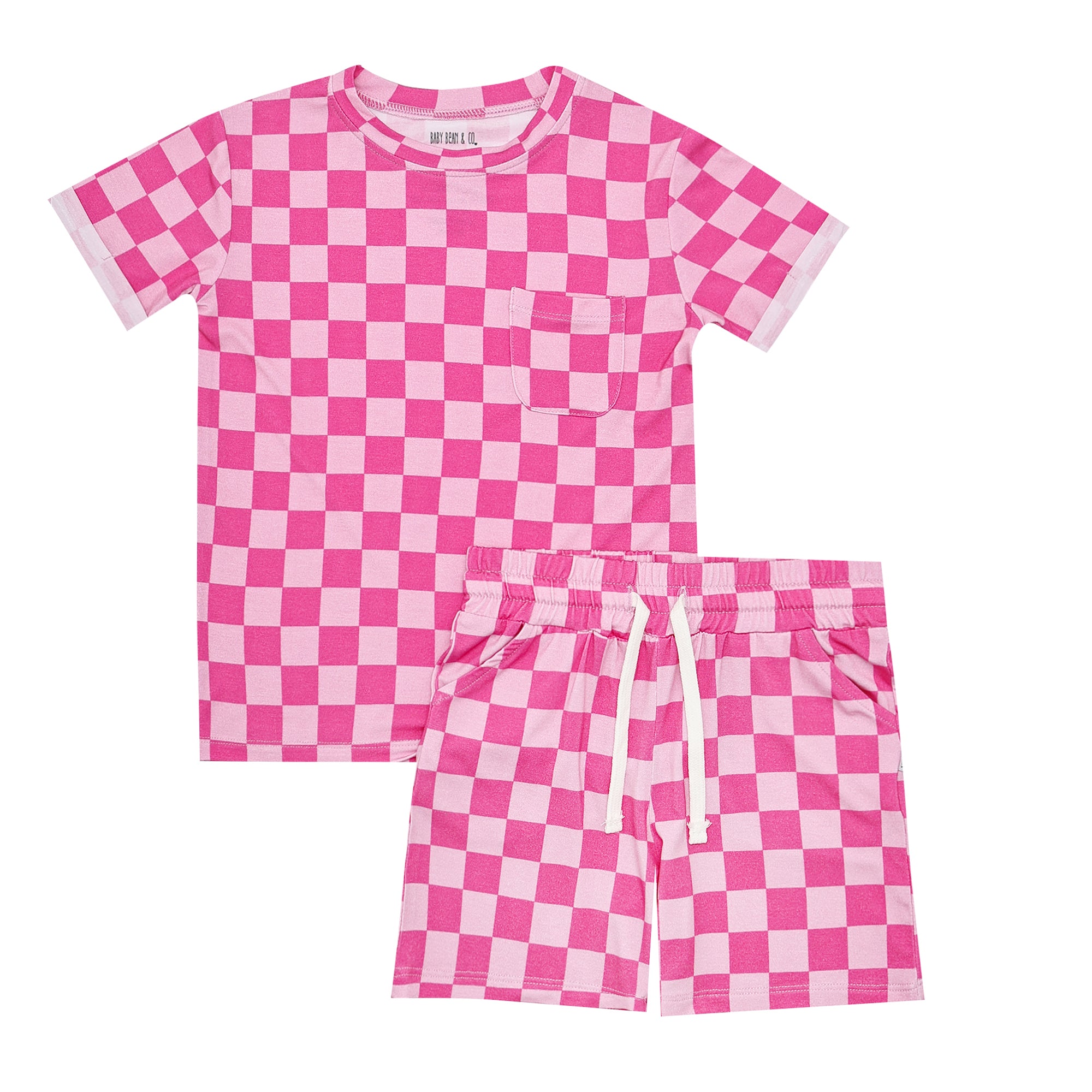 Pretty in Chex Short Set – Baby Bean & Co.